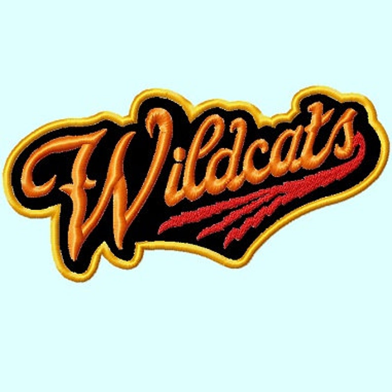Wildcats Word APPLIQUE Embroidery Design INSTANT DOWNLOAD - Etsy Canada