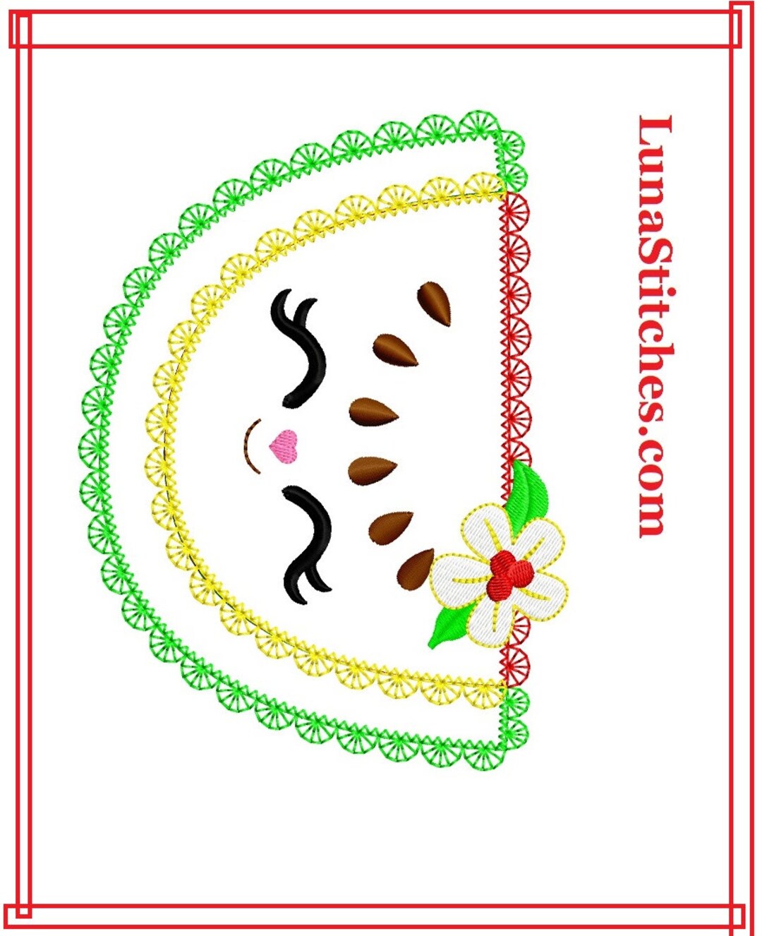 Watermelon Cutest Applique Embroidery Designs INSTANT DOWNLOAD - Etsy