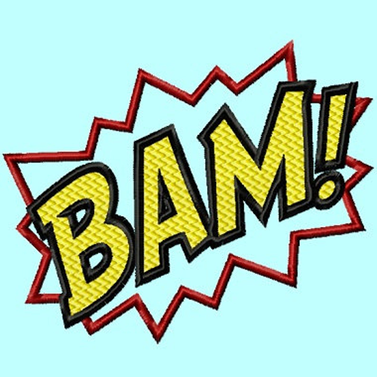 BAM Applique Embroidery Design 3 Sizes INSTANT DOWNLOAD - Etsy