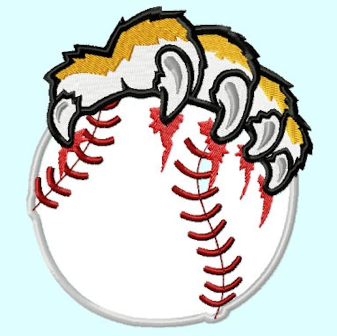 Tiger Paws Baseball, Applique Embroidery Design, 3 Sizes INSTANT ...