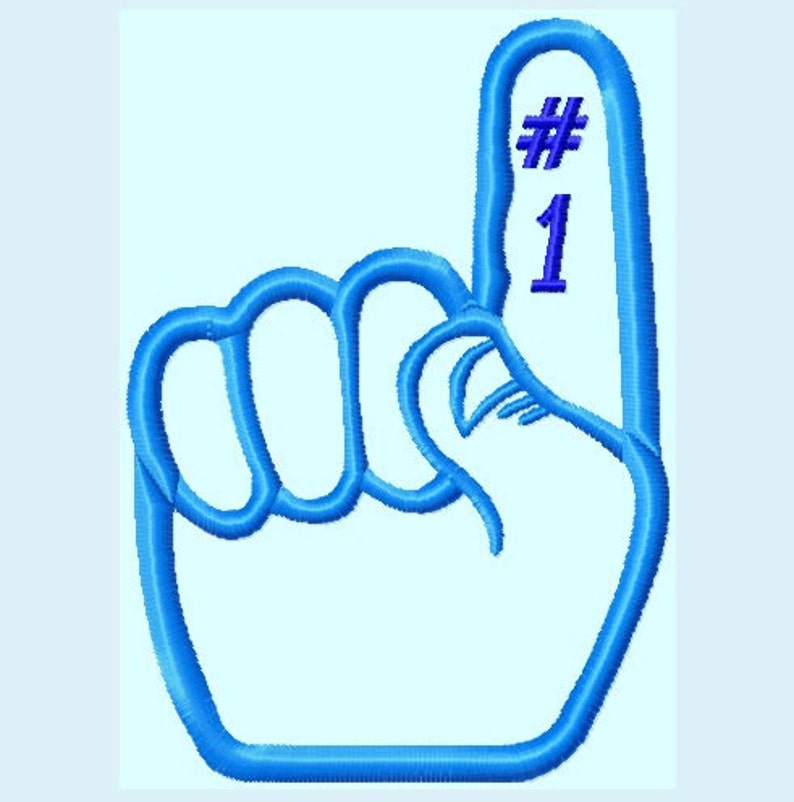 Number 1 Hand Applique Embroidery Designs 3 Sizes Hoops 4x4 - Etsy