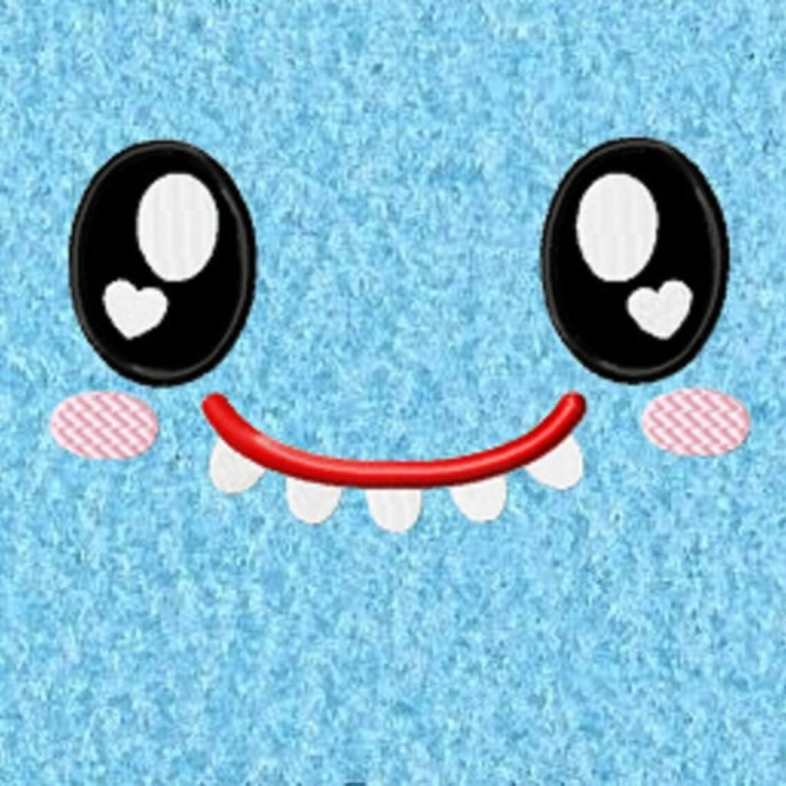 Monster Face APPLIQUE Embroidery Designs / 4 Sizes INSTANT - Etsy