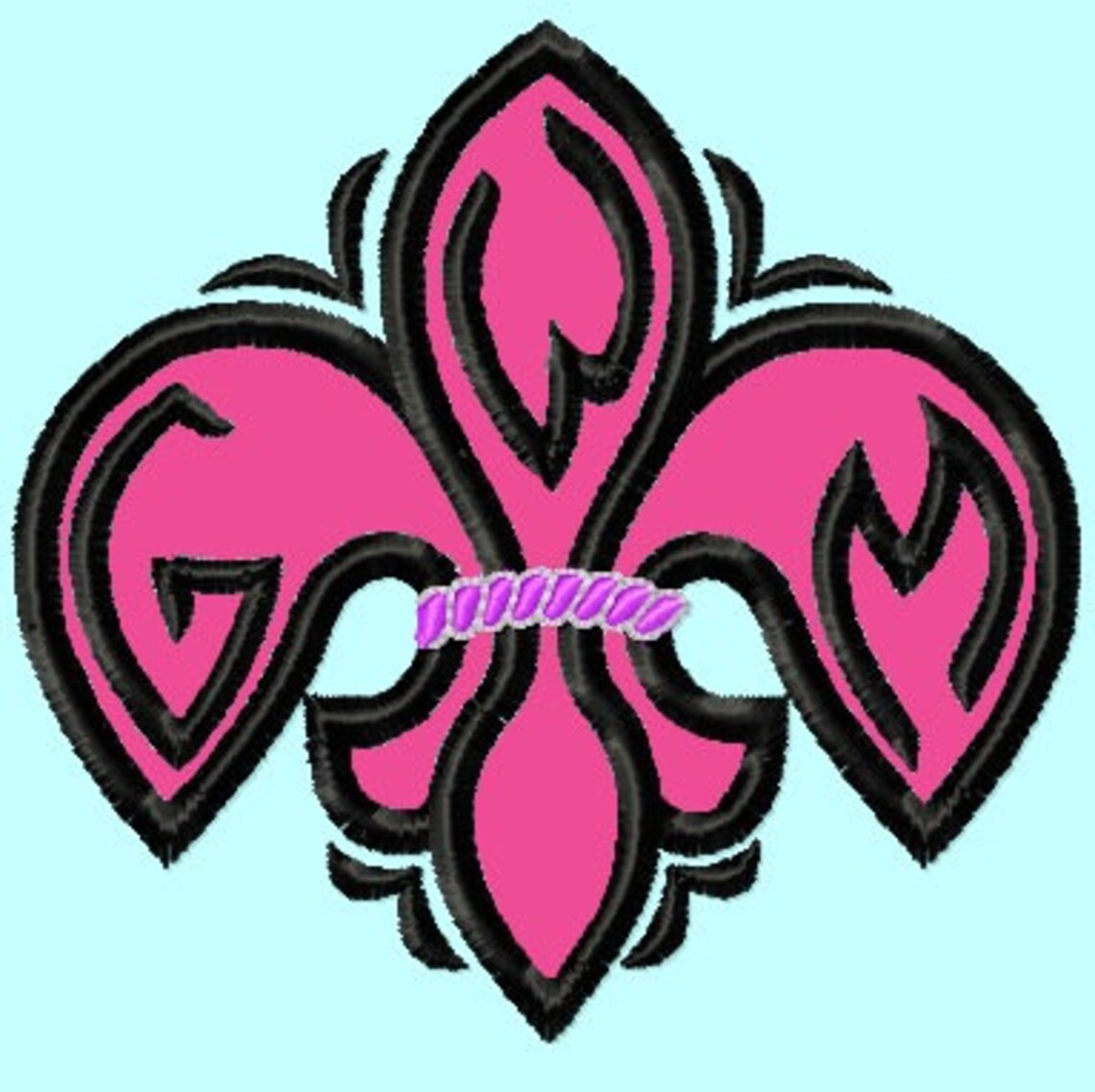 Fleur De Lis Monogram Font Set APPLIQUE Embroidery Designs 3 | Etsy