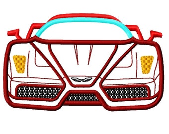 Applique Race Car - Etsy