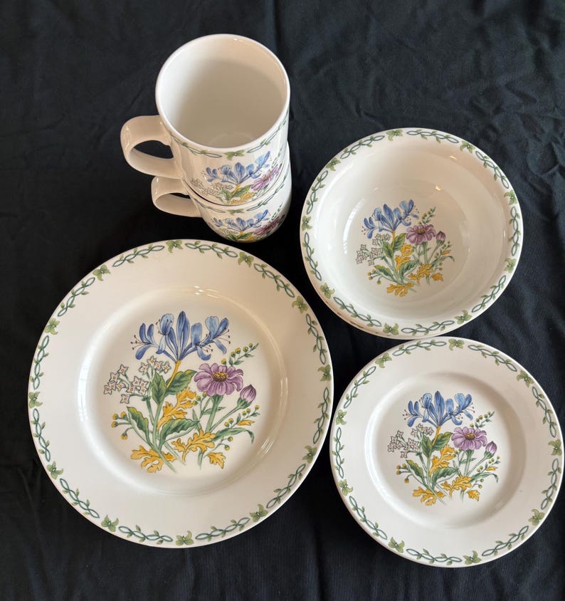 Thomson Pottery Floral Garden Discontinued Set - Etsy