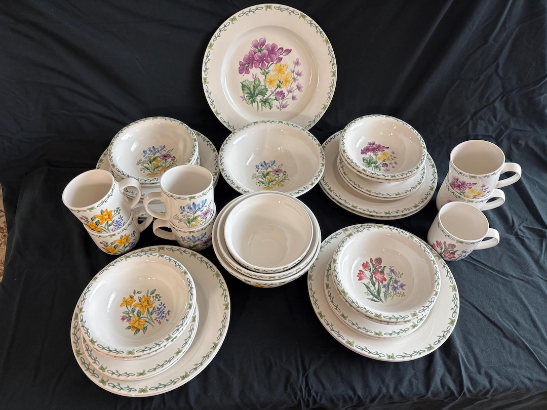 Thomson Pottery Floral Garden Discontinued Set - Etsy
