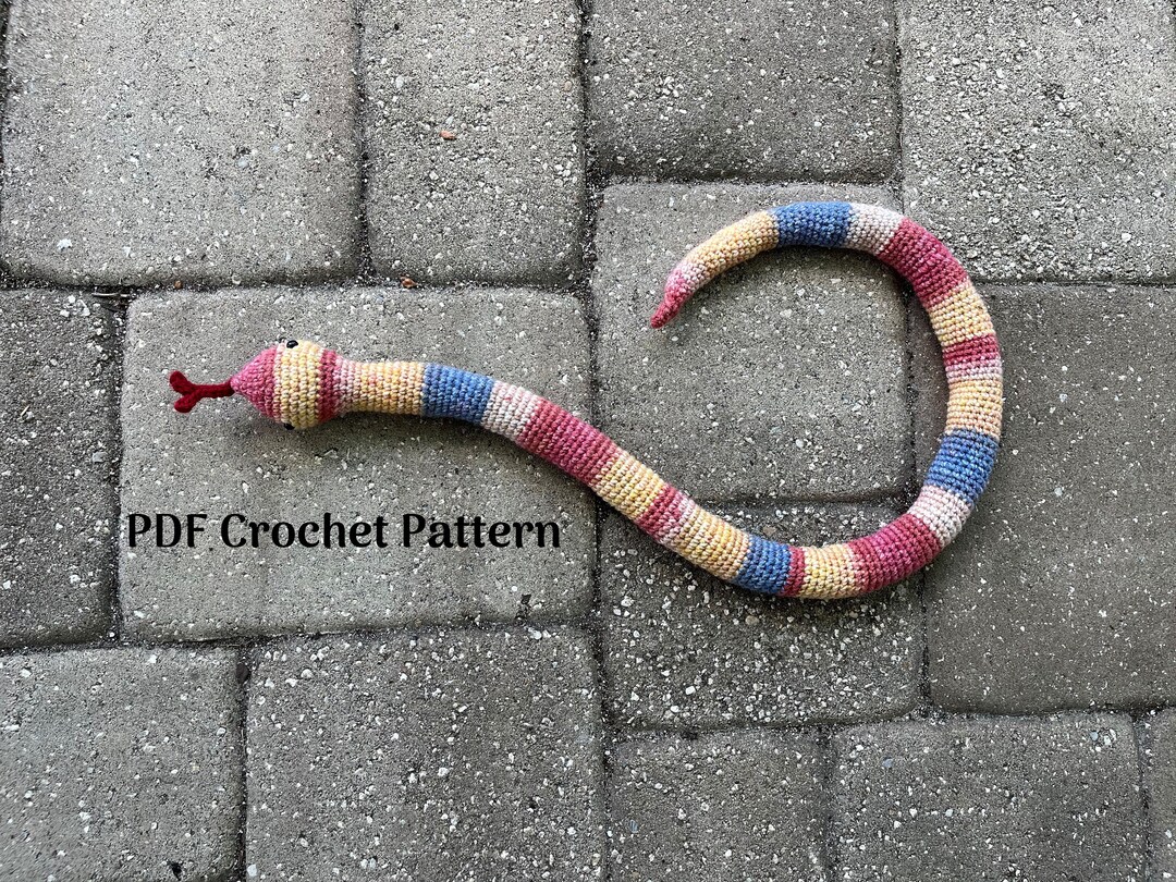 Snake Crochet Pattern PDF - Etsy