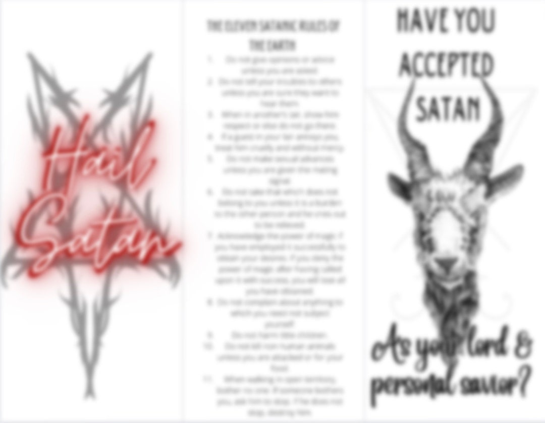 Satanic Pamphlet the Second Coming - Etsy