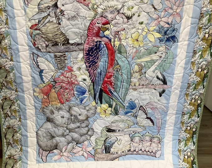 May Gibbs Quilt. Snugglepot and Cuddlepie. Gumnut Babies. Australian ...