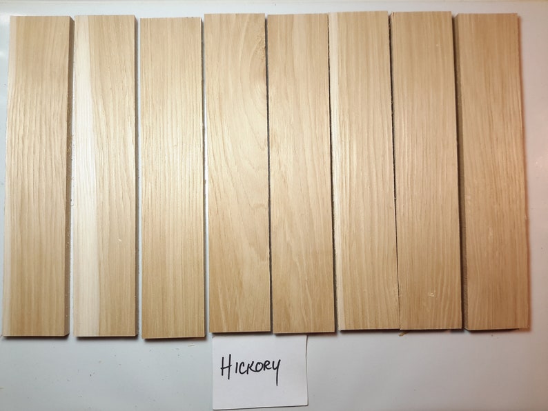 Hickory Knife Scales - Craft Wood Slabs - Thin Stock Wood 1/4", 5/16 ...