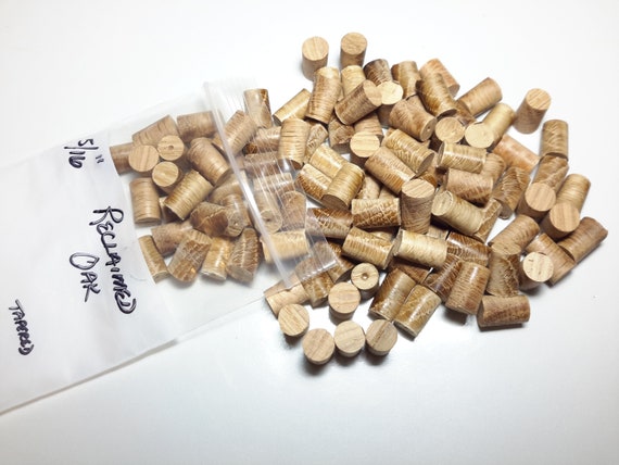 Reclaimed Mixed Oak Tapered Wood Plugs - Etsy
