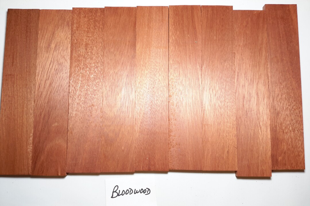 Bloodwood Knife Scales - Craft Wood Slabs - Thin Stock Wood 1/4", 5/16 ...
