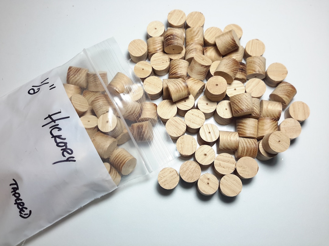 Hickory Tapered Wood Plugs - Etsy