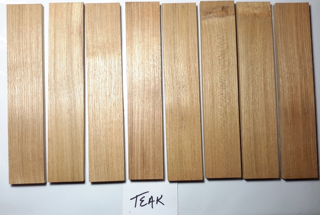 Teak Knife Scales - Craft Wood Slabs - Thin Stock Wood 1/4", 5/16", 3/8 ...