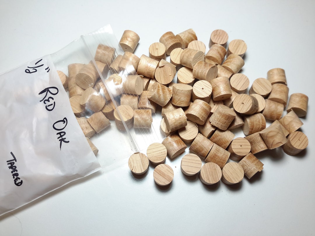 Red Oak Tapered Wood Plugs - Etsy
