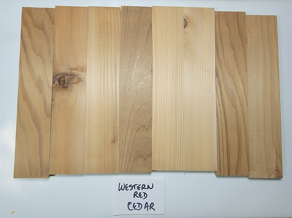 Western Red Cedar mixed Knife Scales Craft Wood Slabs - Etsy