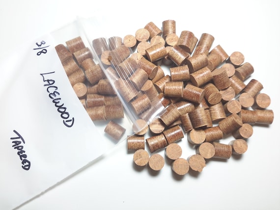 Lacewood Tapered Wood Plugs | Etsy