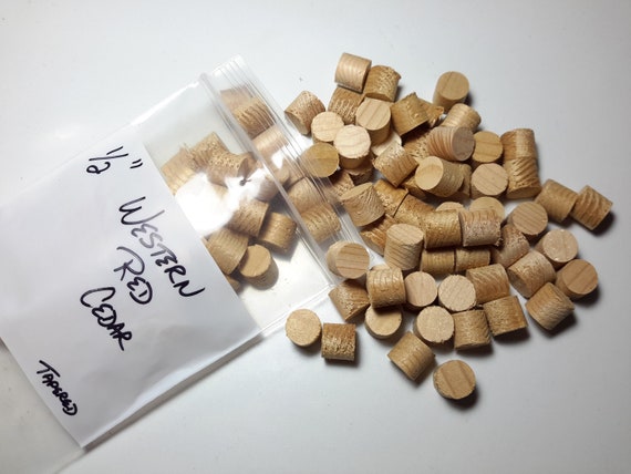 Western Red Cedar Tapered Wood Plugs - Etsy
