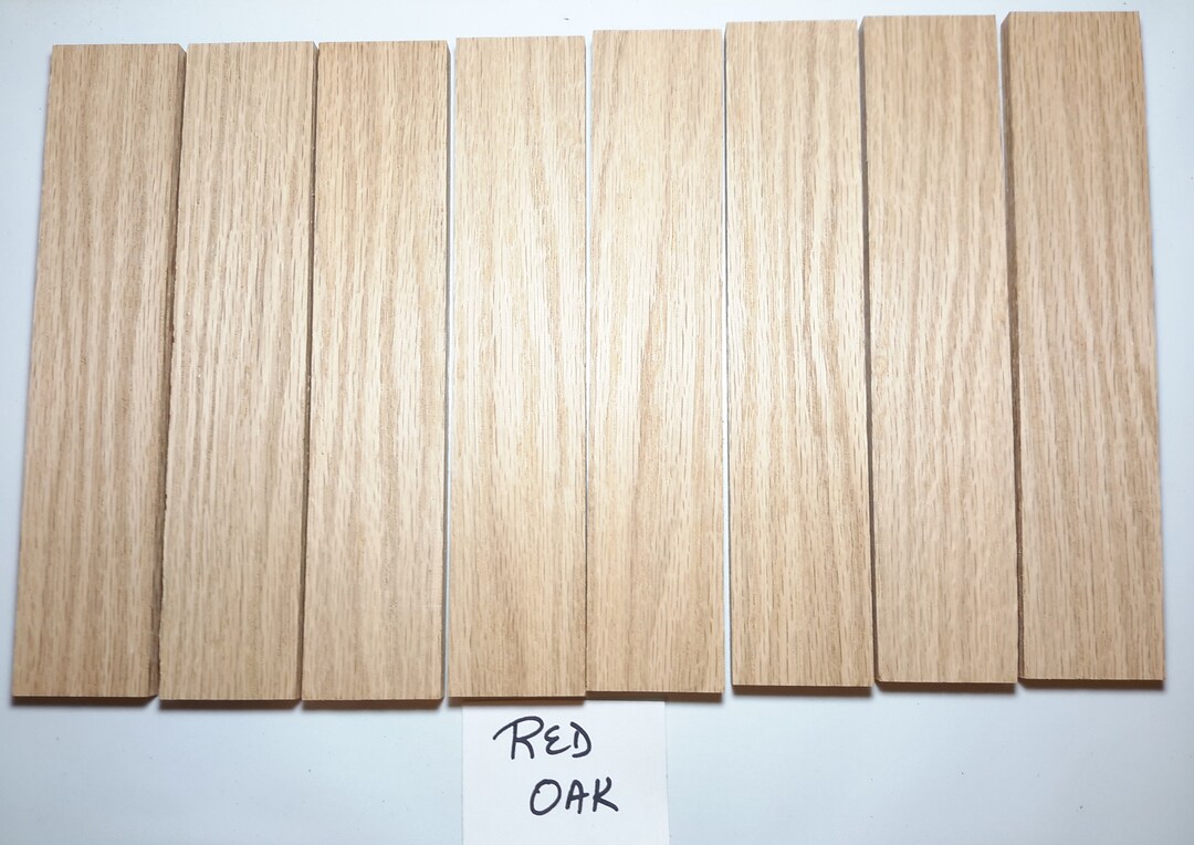 Red Oak Knife Scales - Craft Wood Slabs - Thin Stock Wood 1/4", 5/16 ...