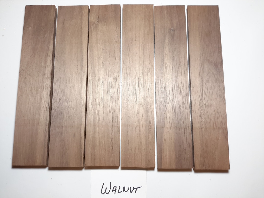 Walnut Knife Scales - Craft Wood Slabs - Thin Stock Wood 1/4", 5/16", 3 ...