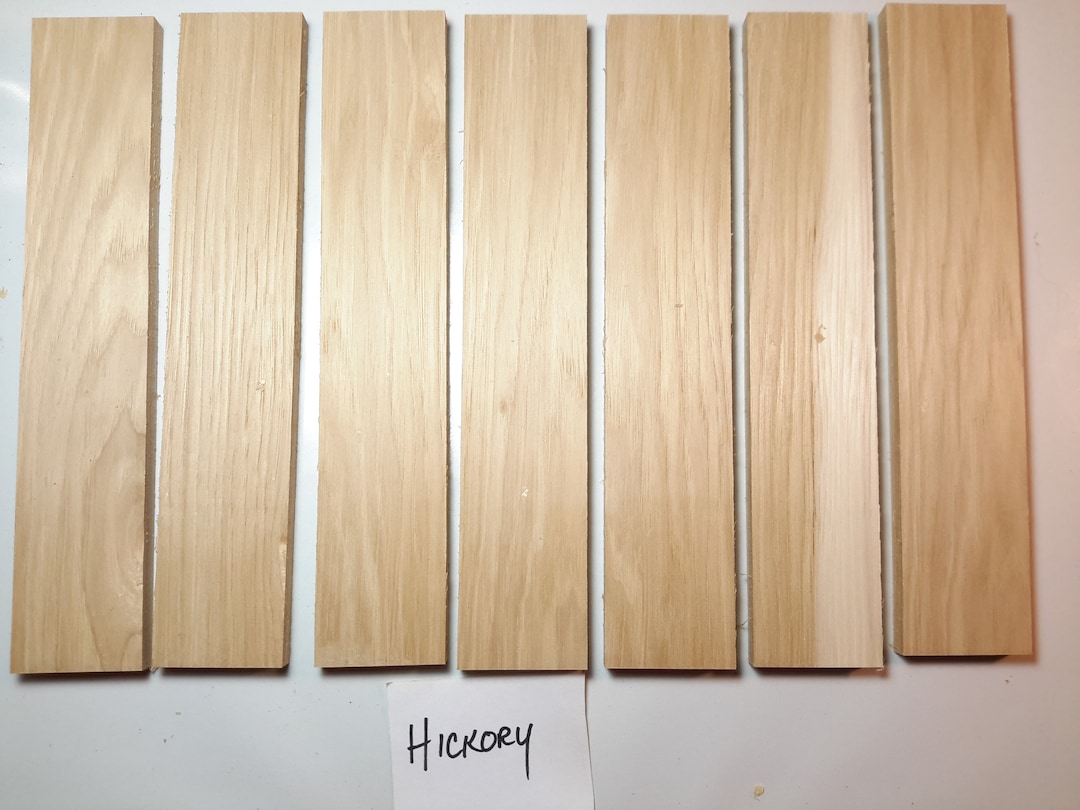 Hickory Knife Scales - Craft Wood Slabs - Thin Stock Wood 1/4", 5/16 ...