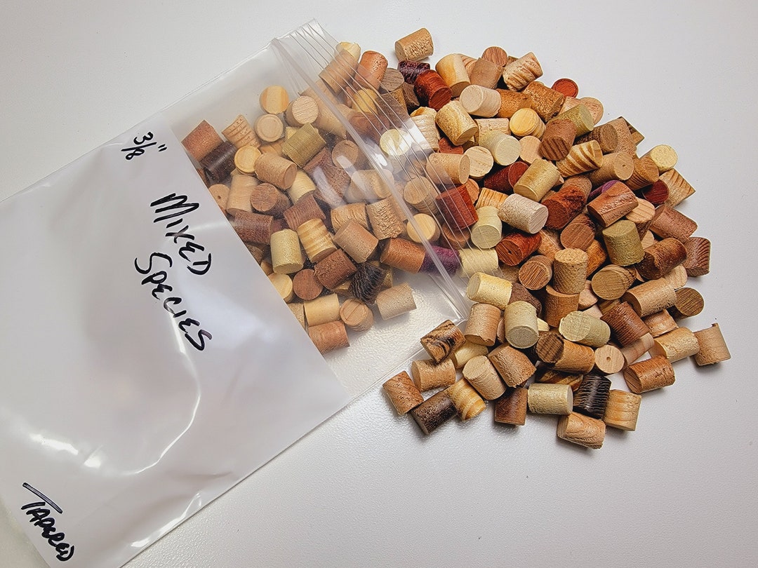 Tapered Wood Plugs - Mixed Species Variety Packs - Etsy
