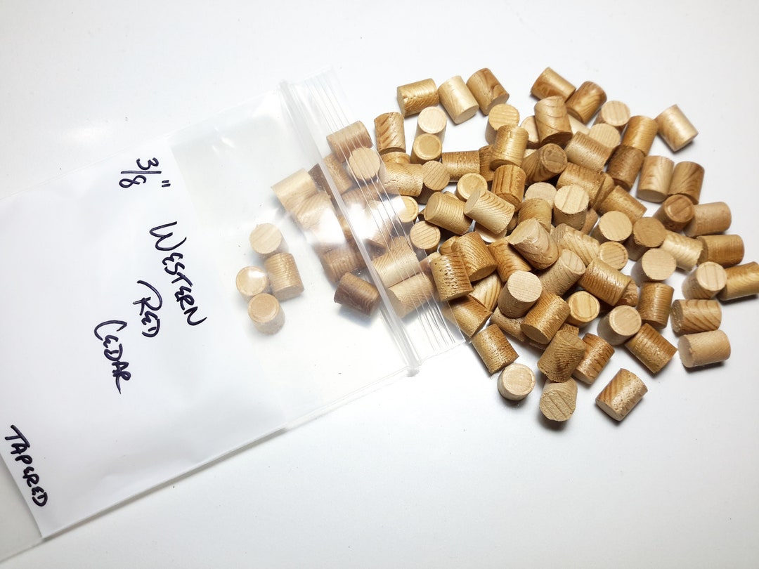 Western Red Cedar Tapered Wood Plugs - Etsy