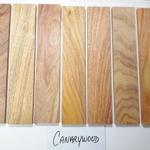 Canarywood Knife Scales - Craft Wood Slabs - Thin Stock Wood 1/4", 5/16 ...