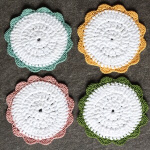 Crochet Pattern - Scallop Coaster - Instant Download - Etsy