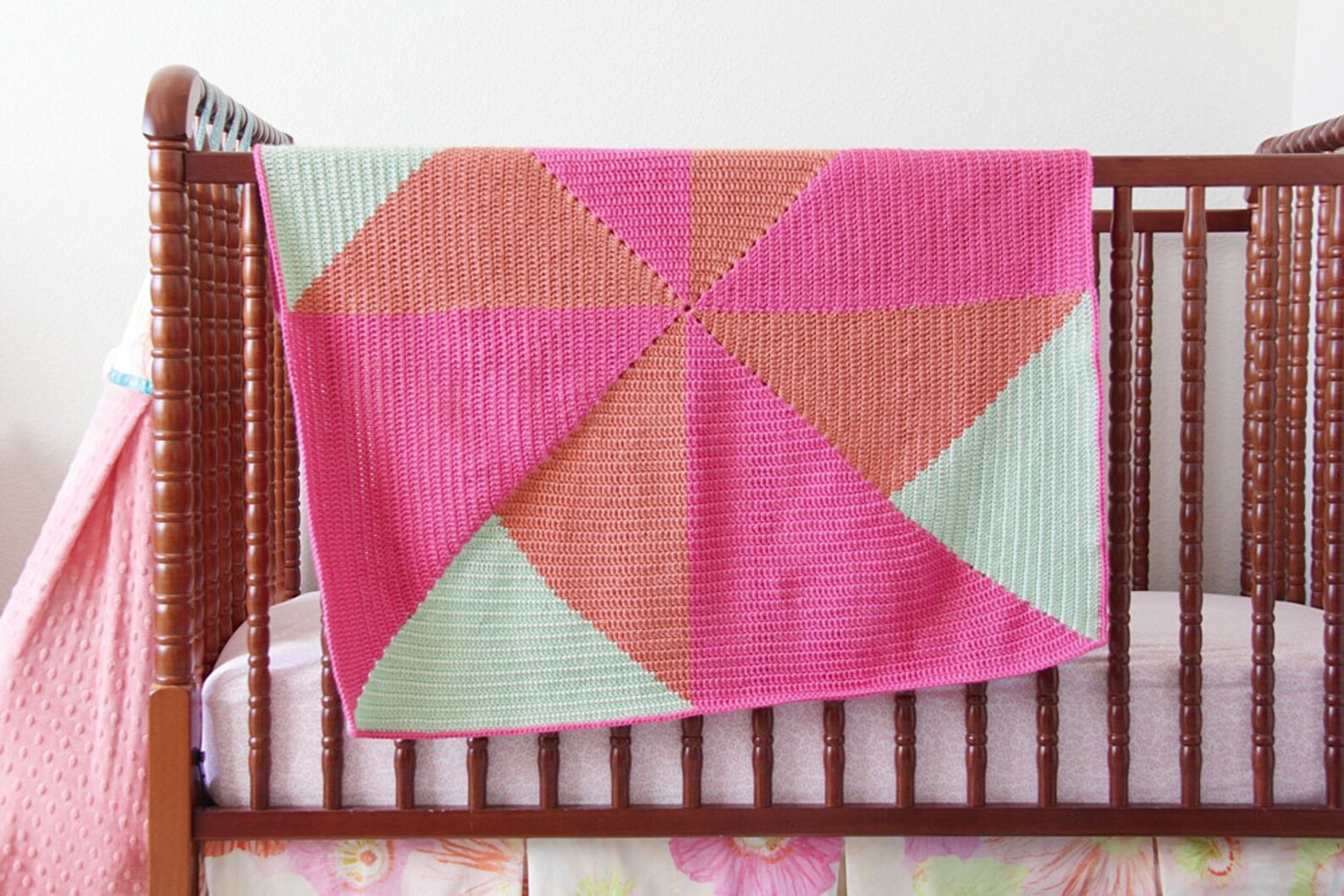 Crochet Pattern - Pinwheel Blanket - Crochet Blanket Pattern - Instant ...
