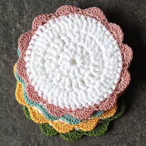 Crochet Pattern - Scallop Coaster - Instant Download - Etsy