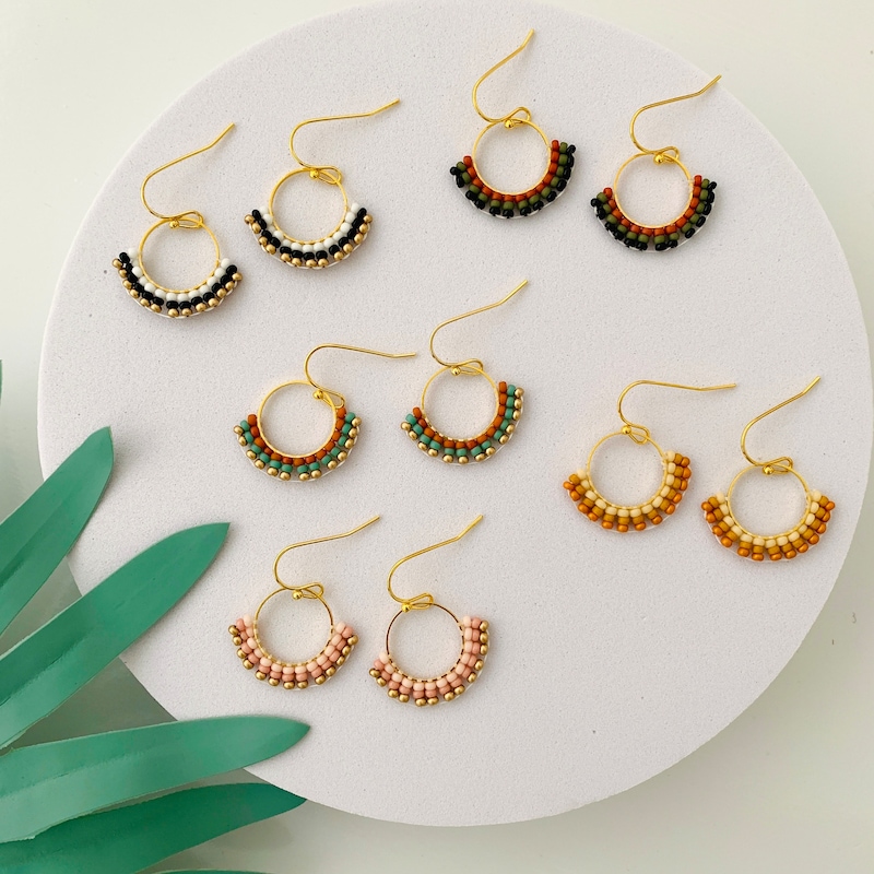 Seed Bead Earrings - Etsy