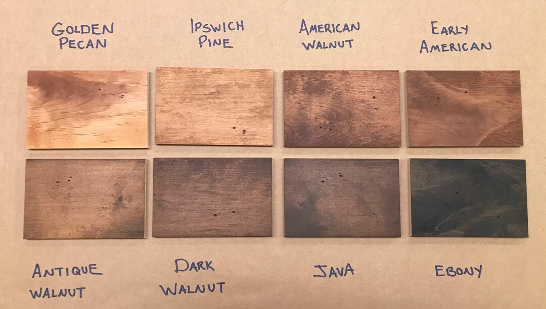 Wood Stain Sample Pack - Etsy