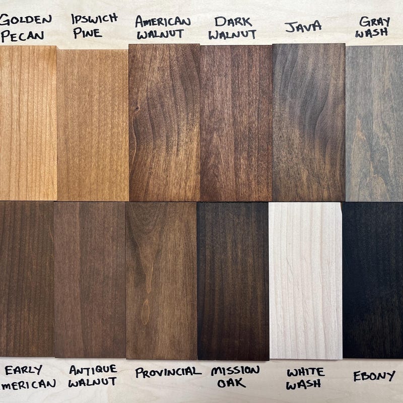 Pine Stain Samples - Etsy