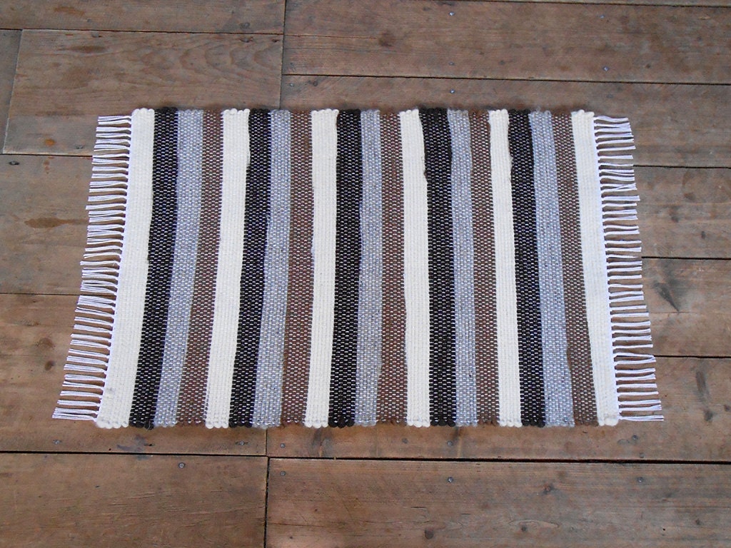 Home & Living Rugs Floor & Rugs VERMONT WOVEN 2x3 Wool Rug Grey White ...