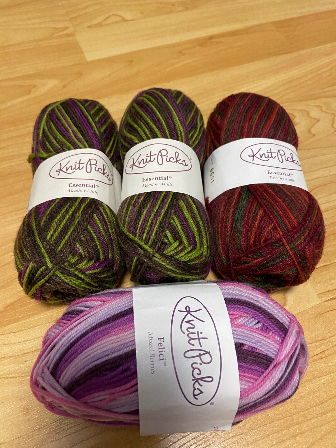 Destash Lot of 4 Self Stripping Sock Yarns - Etsy
