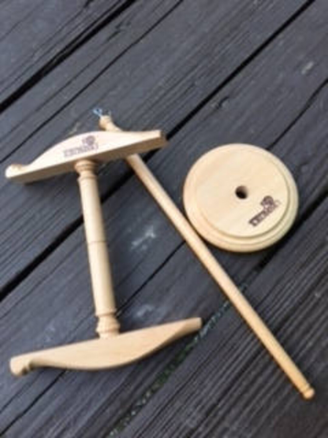 Kromski Collapsable Drop Spindle & Knitty Knoddy- Clear Finish- Set - Etsy