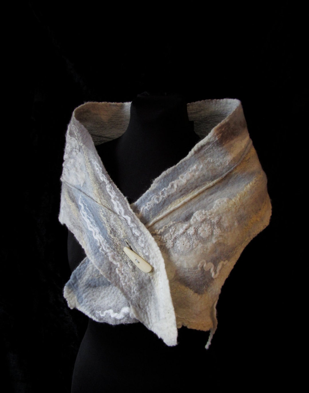 Women’s Bridal Stole, Fairytale Wedding Shawl, Handmade Stole, Woodland ...