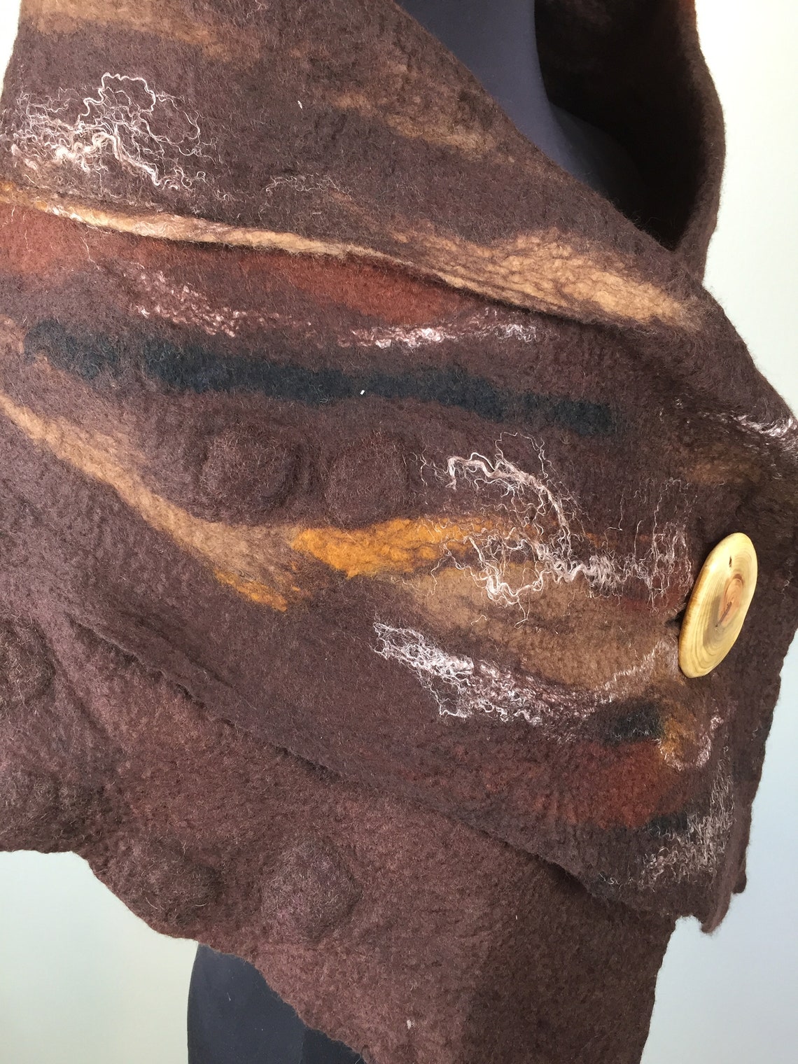 Rustic Brown Stole, Women Accessories, Winter Shawl, Merino Wool Stole ...