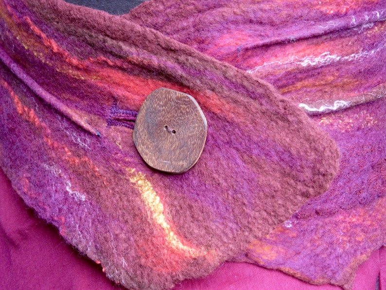 Wool Hippy Belt Nuno Felt Kidney Belt Red Woodland Pixie - Etsy