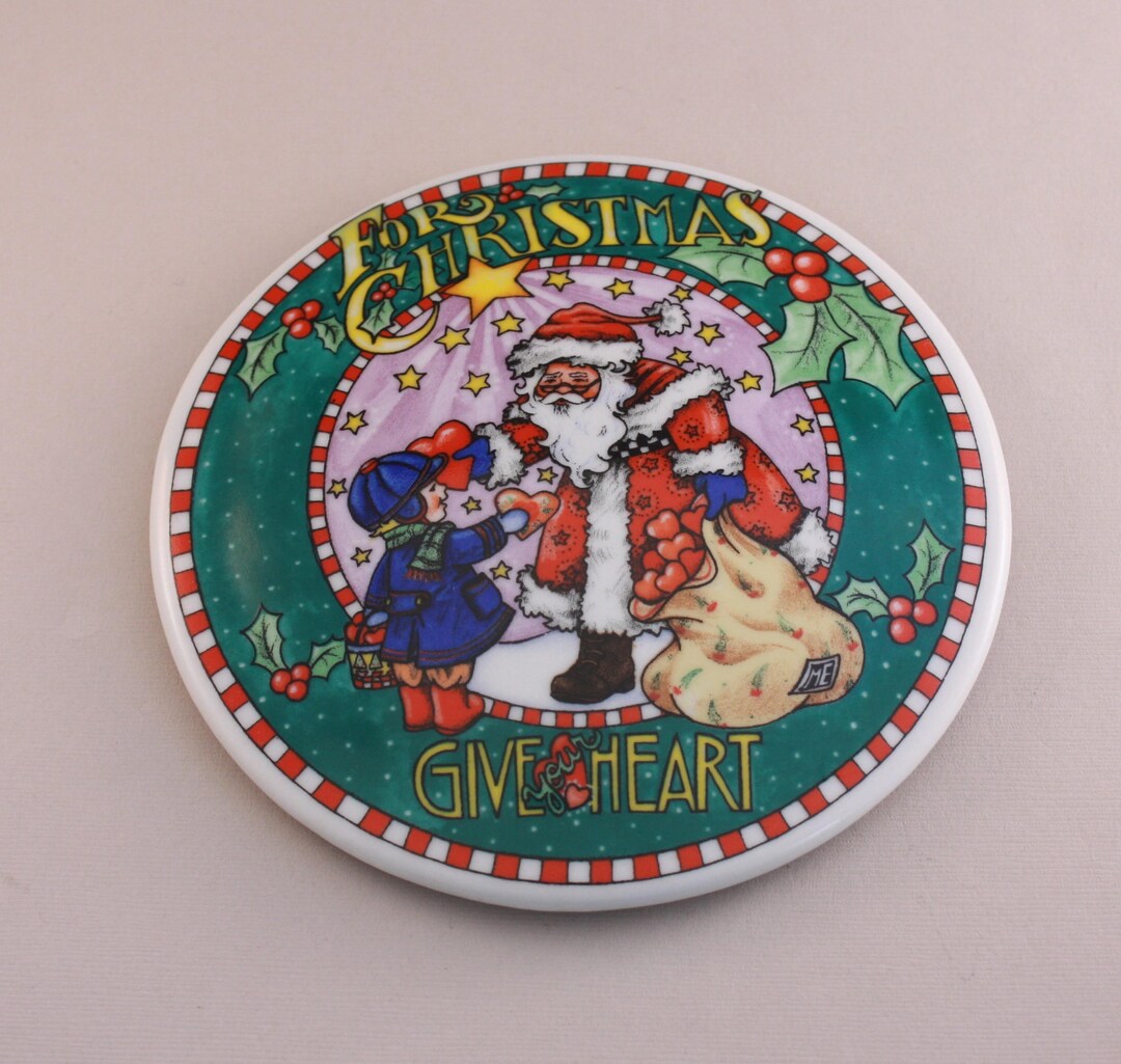 Vintage Mary Englebreit Christmas Candy Dish by Applause 51053 - Etsy
