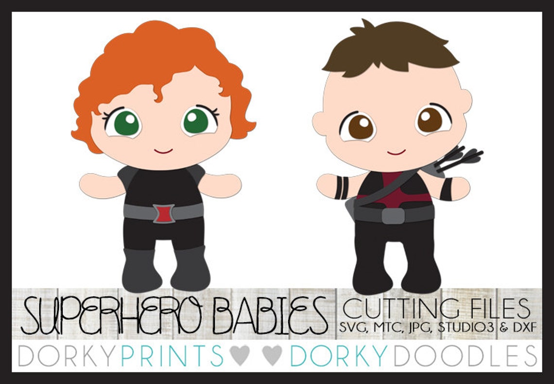 Super Hero Cuttable Files, Baby Heroes - Svg, Mtc, Jpg, Studio 3, and ...