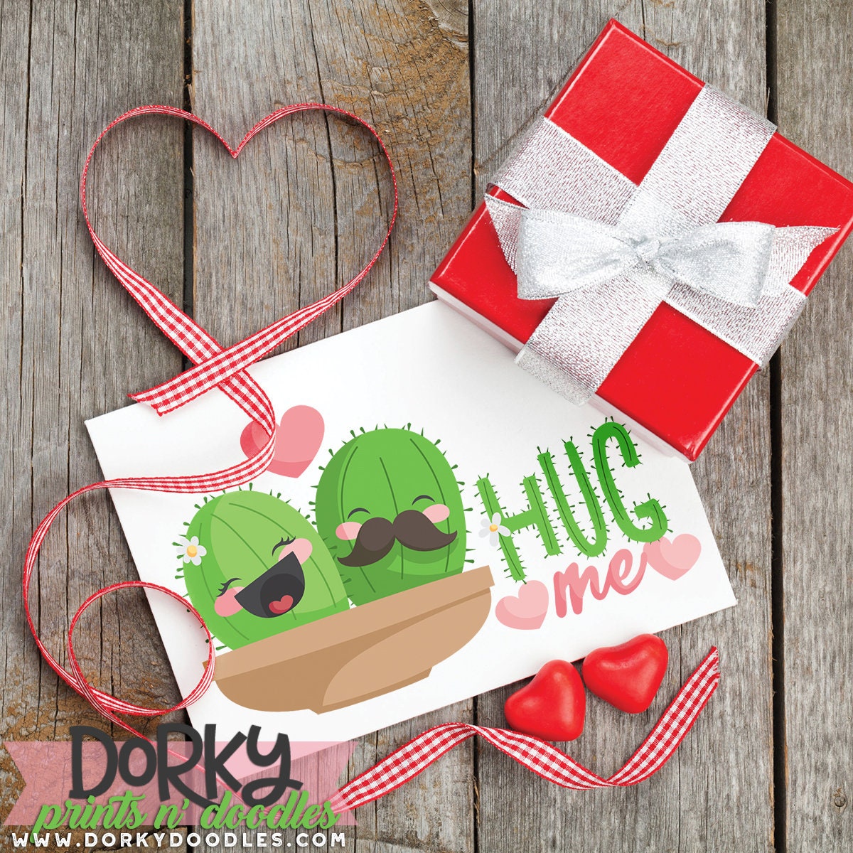 Cactus Love Clipart personal and Limited Commercial Cute | Etsy