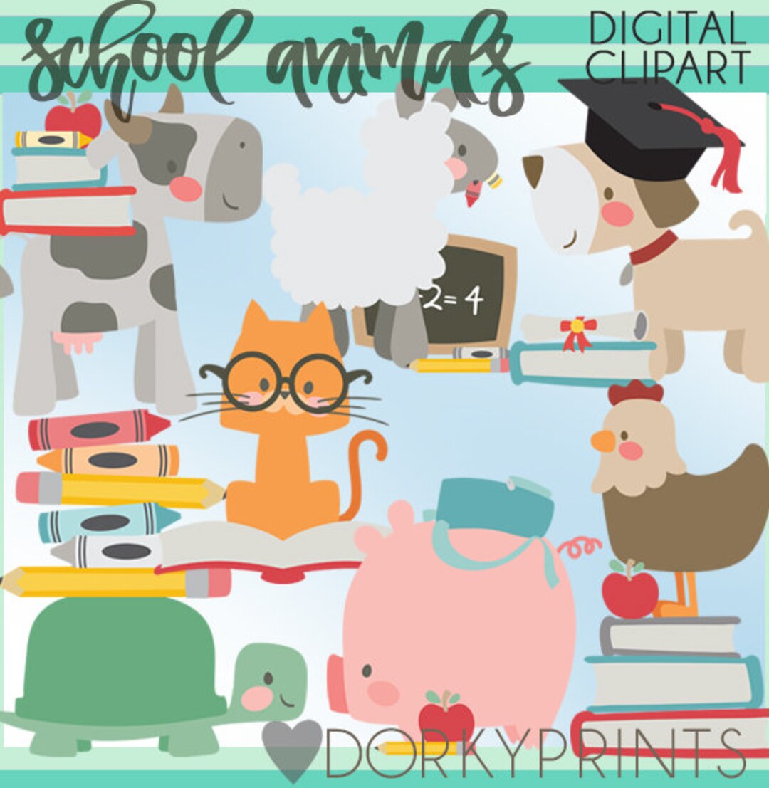 Back to School Clipart -personal and Limited Commercial Use- School ...