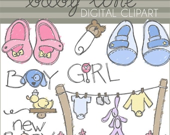 Baby Boy Clipart personal and Limited Commercial Sleeping - Etsy