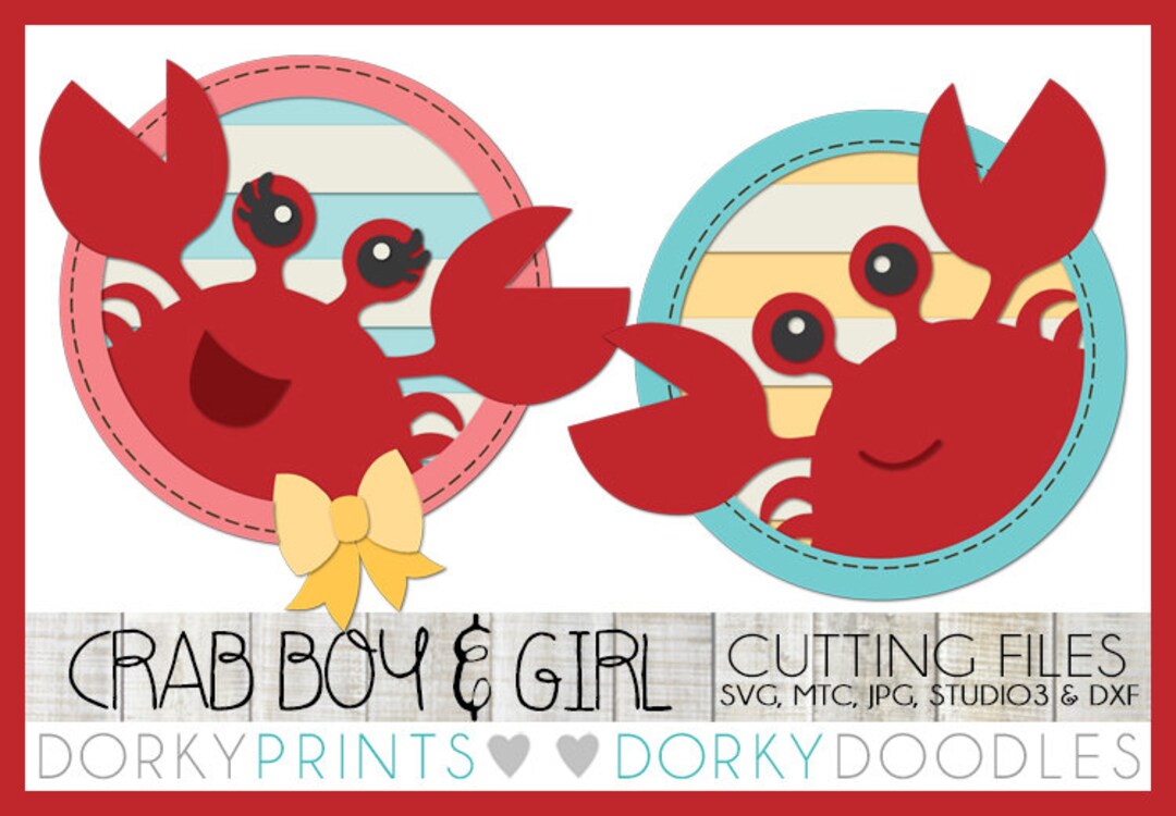 Crab Circles SVG Files, Cuttable - Svg, Mtc, Jpg, Studio 3, and Dxf ...