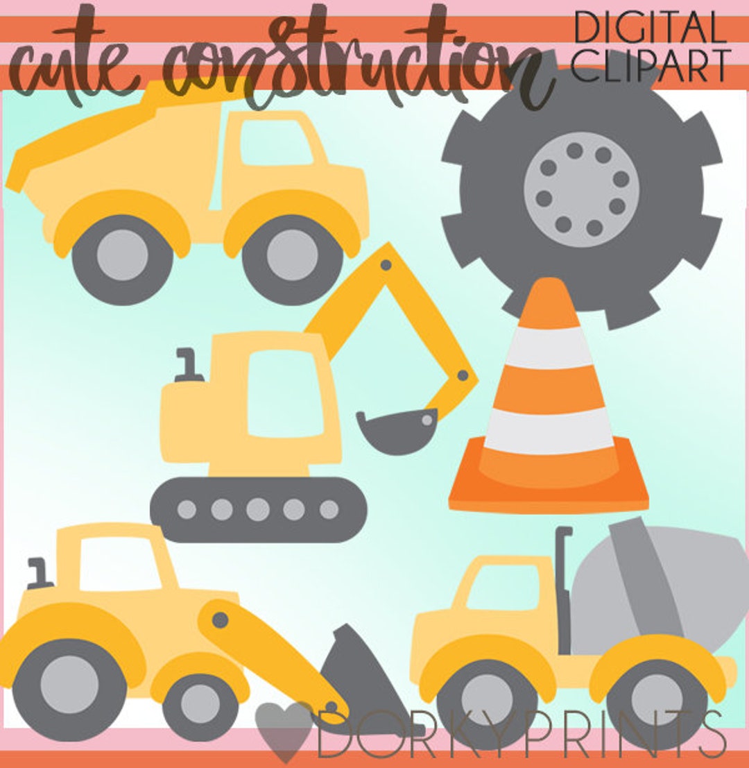 Construction Vehicles Clipart -personal and Limited Commercial- Dump ...