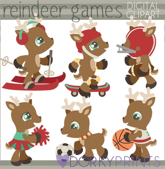 Reindeer Games Clip Art