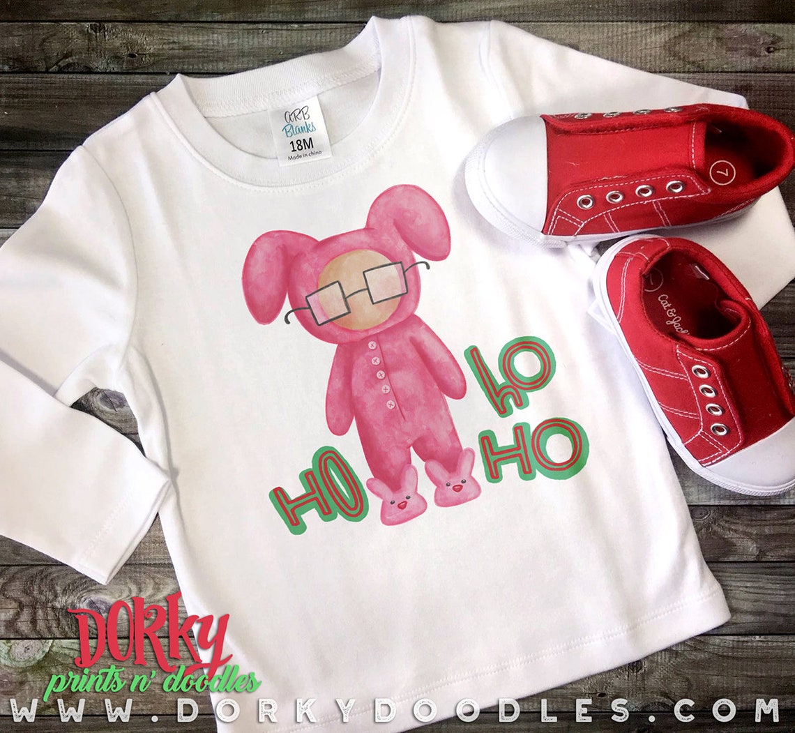 Pink Bunny Pajamas Watercolor PNG Artwork Digital File for - Etsy