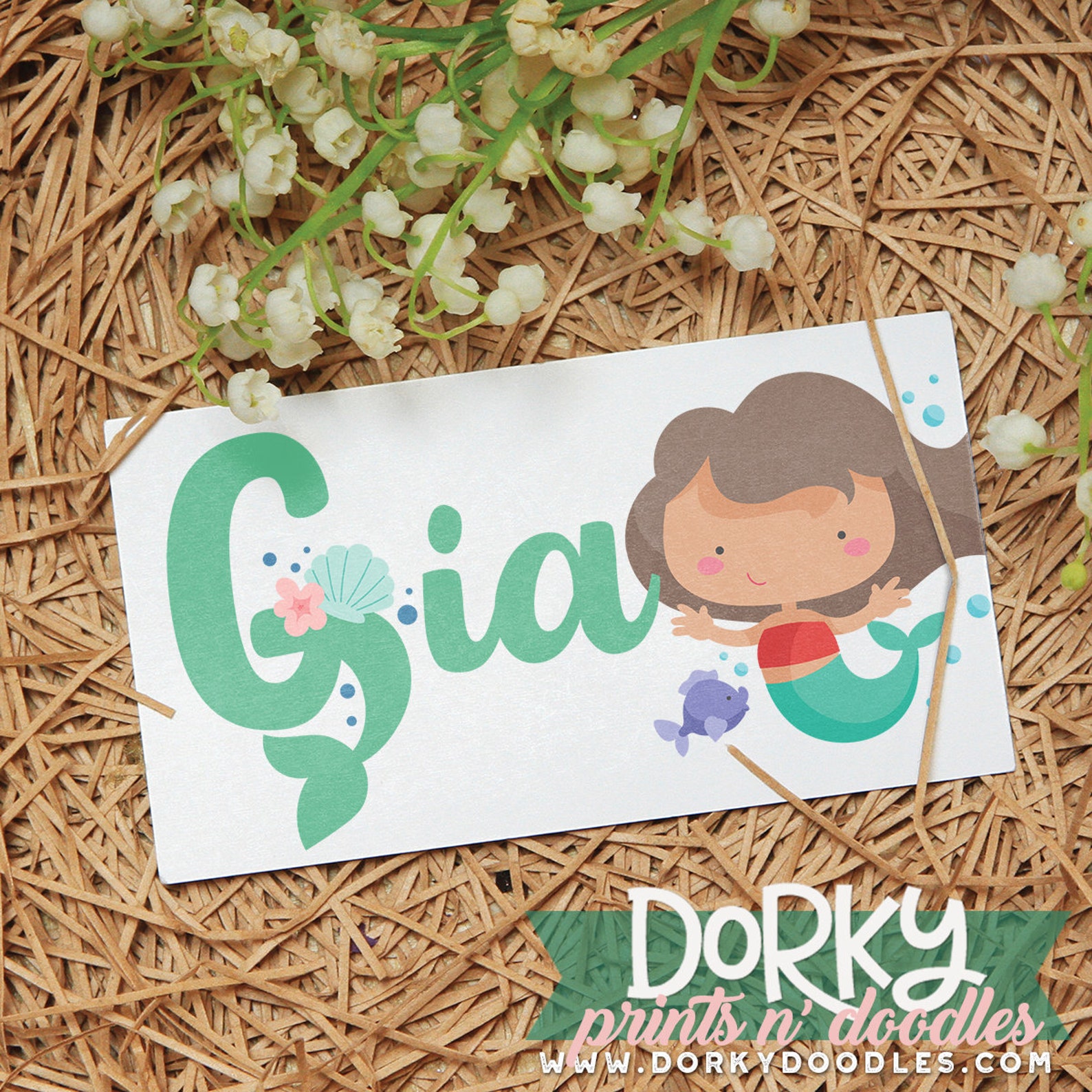 Mermaid Clipart Alphabet and Numbers personal and Limited - Etsy